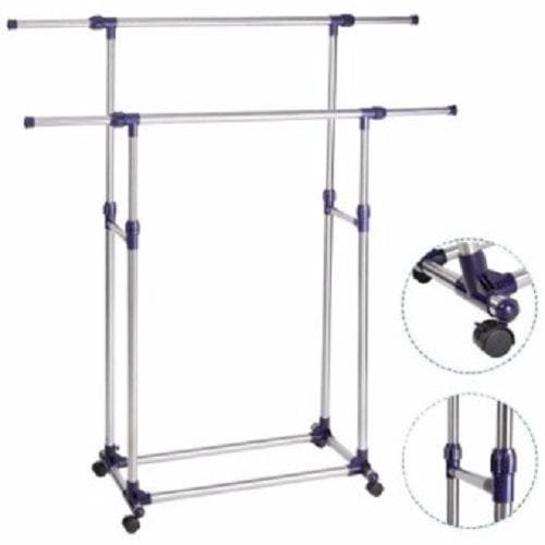 Buy Online - Double Pole Clothes Rack - Allneeds
