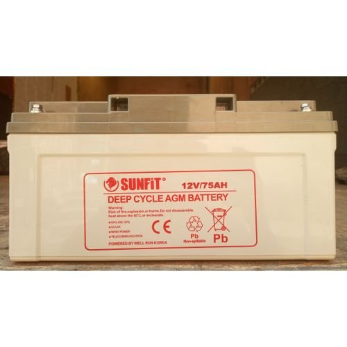 Buy Online - Sunfit 75AH AGM Inverter Battery - German-Technology ...